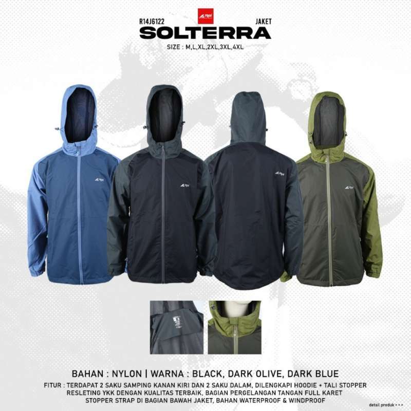 Jual Jaket Gunung Pria Solterra Arei Outdoorgear - Biru Tua Xl Di ...