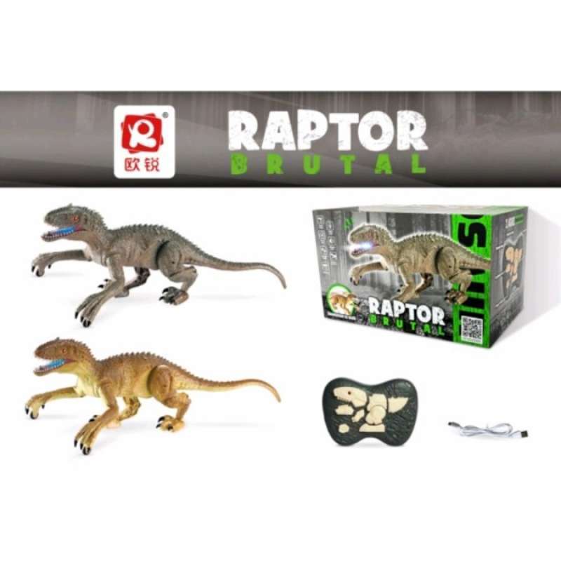 Promo Mainan Anak Robot Rc Dinosaurus Raptor - Remote Control Raptor ...