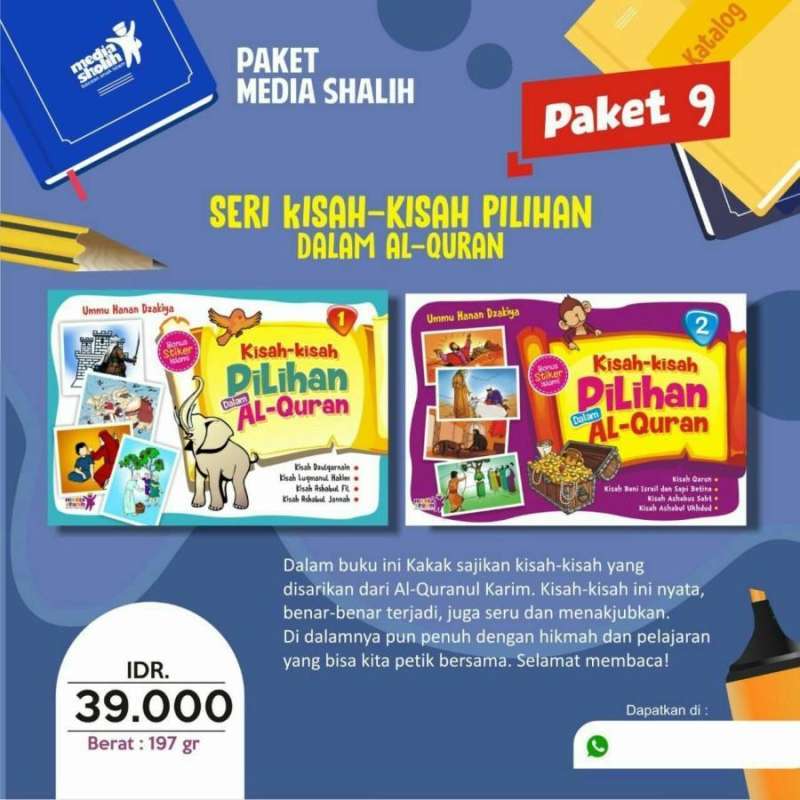 Jual Buku Anak Muslim - Seri Kisah Kisah Pilihan Dalam Alquran (set 2 buku) di Seller Shofiyah ...