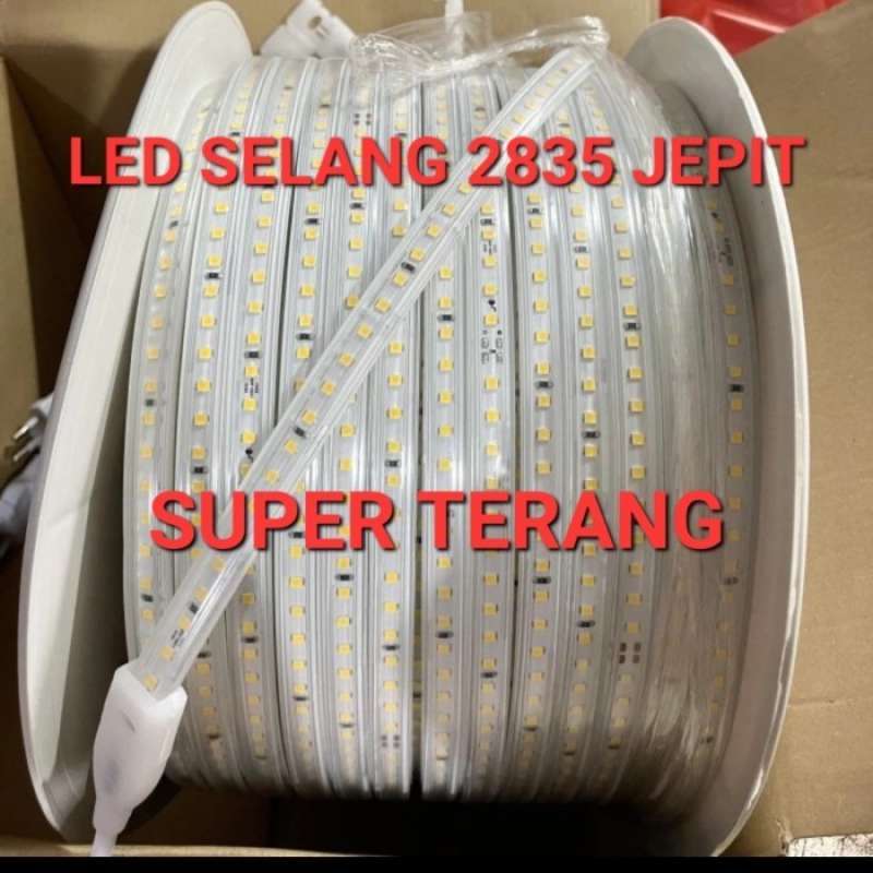 Promo LED STRIP SELANG SMD 2835 MATA RAPAT 100 METER AC 220V 100M JEPIT ...