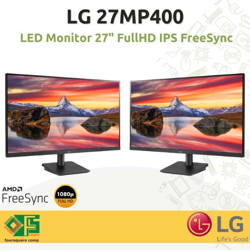 Promo Lg 27mp400 Led Monitor 27 Inch Ips Flat Fullhd Borderless Resmi ...