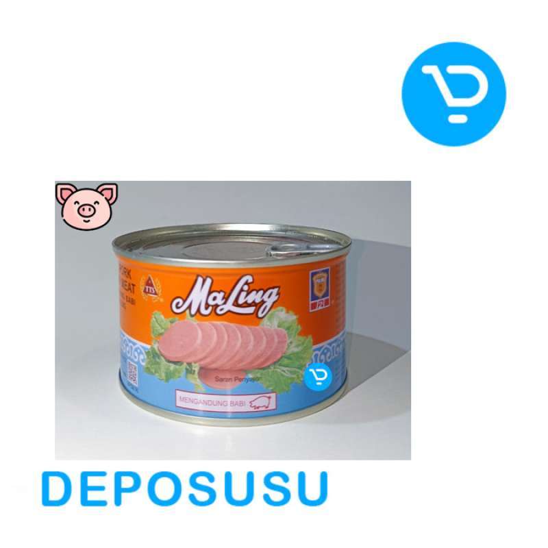 Promo Canned Pork Luncheon Meat Daging Babi Ma Ling Maling 397g Diskon ...