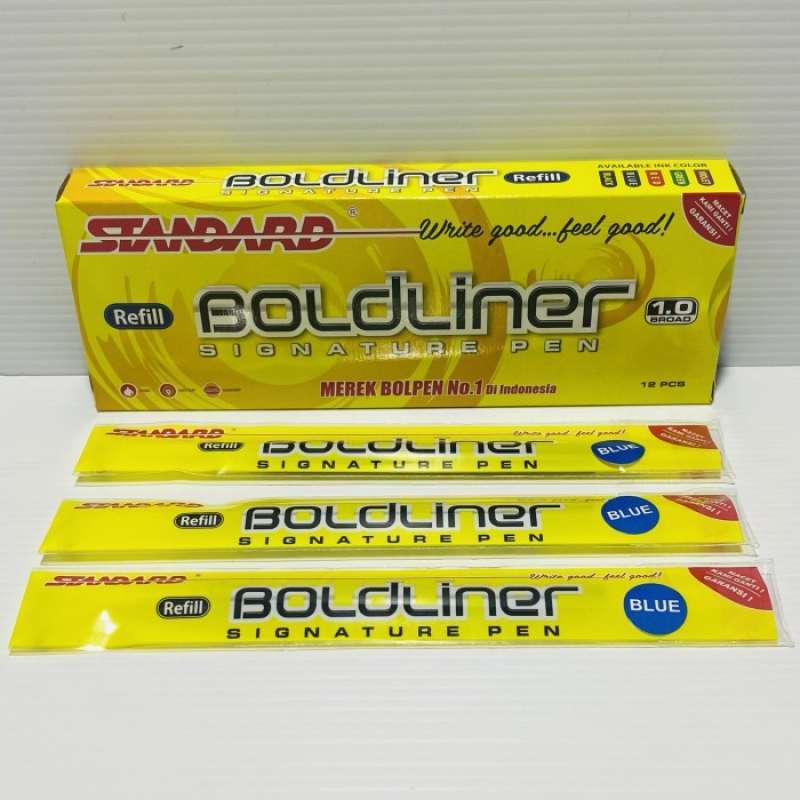 Jual refill pulpen standard boldliner pro dan elite 1.0 / 1 box isi 12 ...