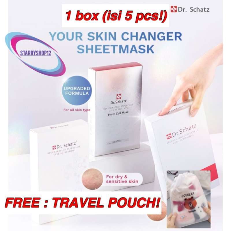 Promo Dr Schatz 1 Box 5 Sachet Phyto Stem Cell Mask Collagen Mcc Dr Schatz Diskon 23% Di Seller ...