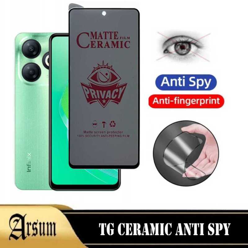 Promo Anti Gores Layar Tecno Spark 20 /20c Ceramic Spy Anti Privacy Terbaru Ponsel - Spark 20 ...