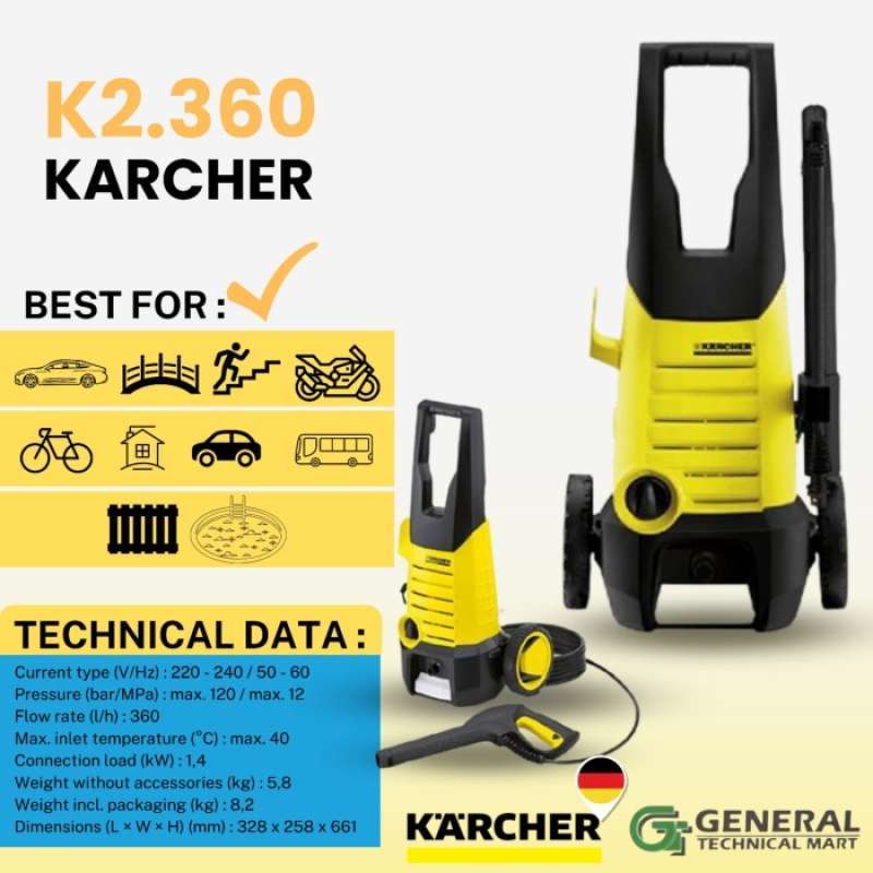 Jual KARCHER K 2.360/ K2 .360/ K 2 360 HIGH PRESSURE CLEANER di Seller RATATA STORE - Cengkareng ...