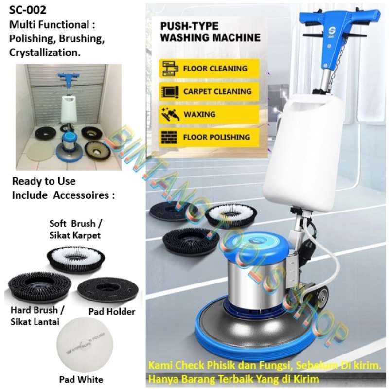 Promo Mesin Poles Lantai Polisher SC-002 Floor Polisher 175Rpm 17inch ...