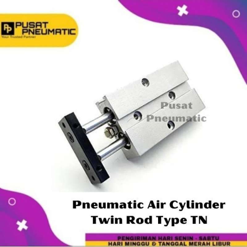 Promo TN 25x75 Pneumatic Cylinder Twin Rod / Cylinder Pneumatic TN 25 x ...