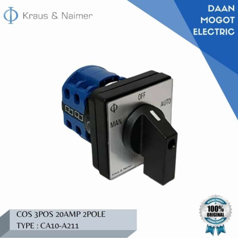 Promo Selector Switch Kraus & Naimer Type Ca10-a211 - Multicolor Man-off-auto Diskon 28% Di ...