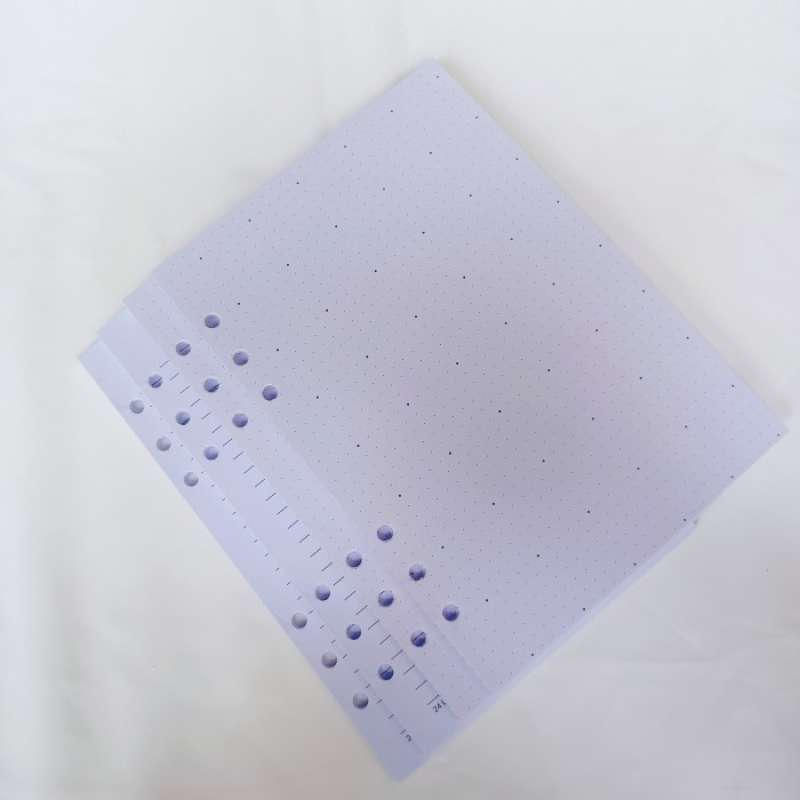 Jual Isi binder a5 6 ring kertas loose leaf polos garis grid dot isi 50 ...