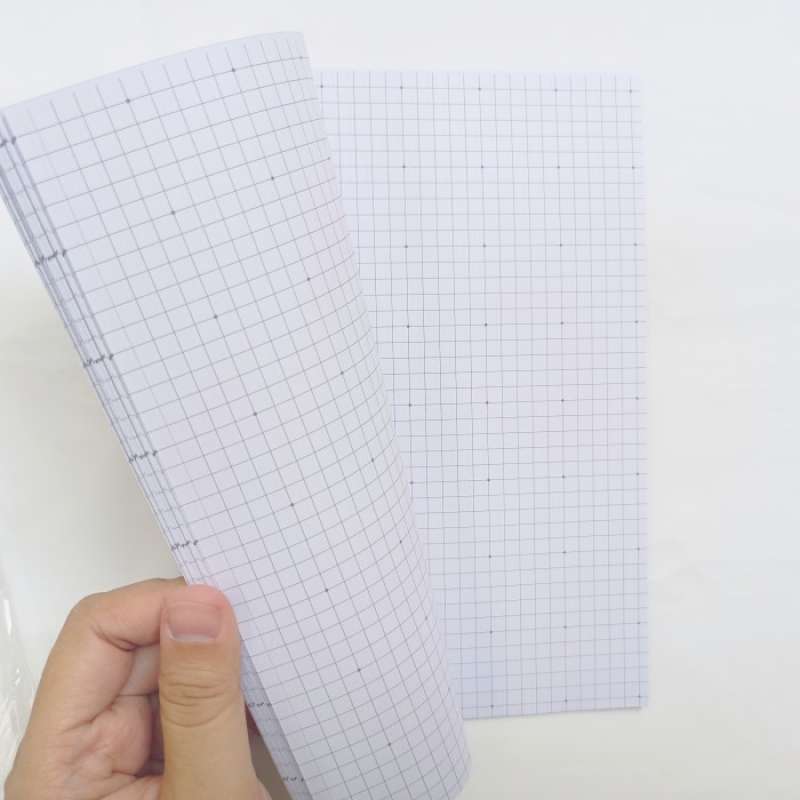 Jual Isi binder a5 6 ring kertas loose leaf polos garis grid dot isi 50 ...