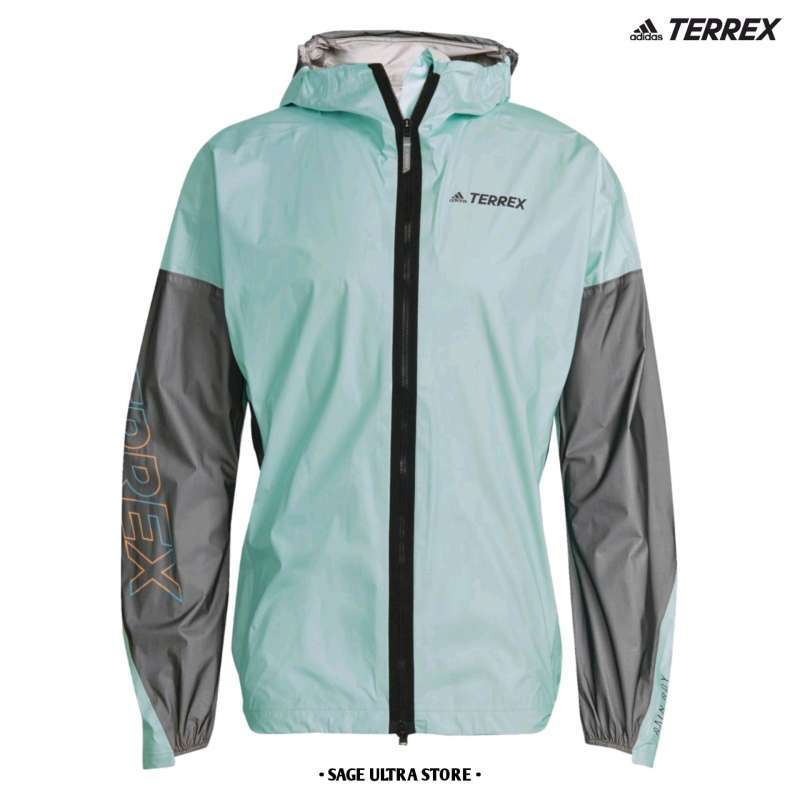 Promo Jacket Lari Trail Running Terrex Agravic Pro Trail Rain Packable ...