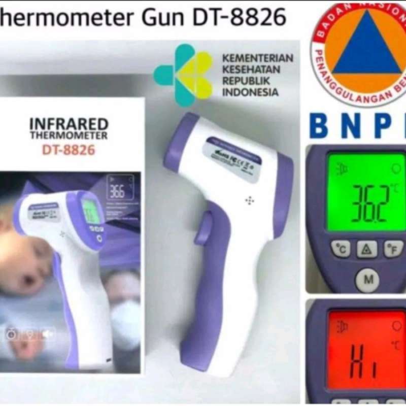 Promo Thermometer Infrared Gun Termometer Non Contact - Thermogun ...