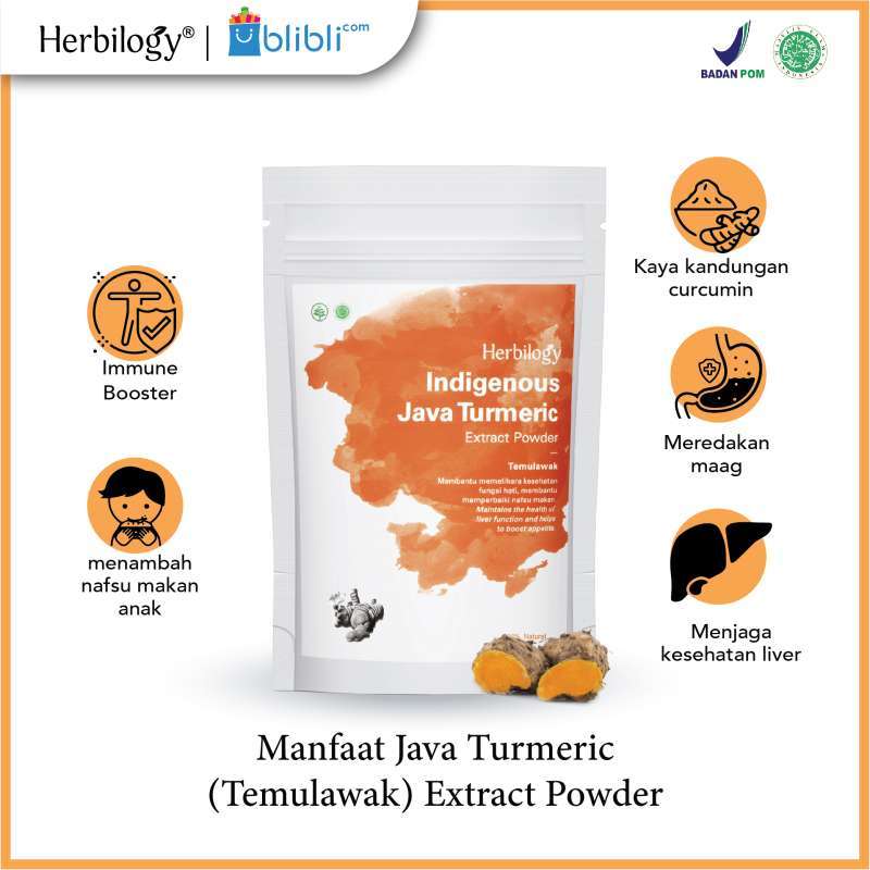 Promo WHS - Herbilogy Java Turmeric (Temulawak) Extract Powder (100g ...