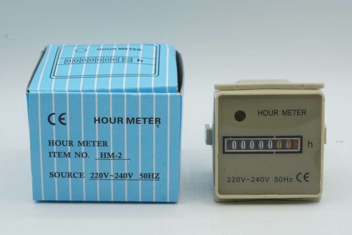 Promo Hourmeter Hm-2 Ac 220v - 240v 50hz Hour Meter Engine 7 Digit Hq Berkualitas Diskon 3% Di ...