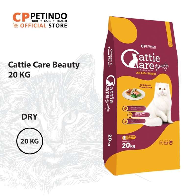 Jual Cattie Care Beauty Chicken & Tuna Flavor Cat Food 20 Kg Di Seller ...