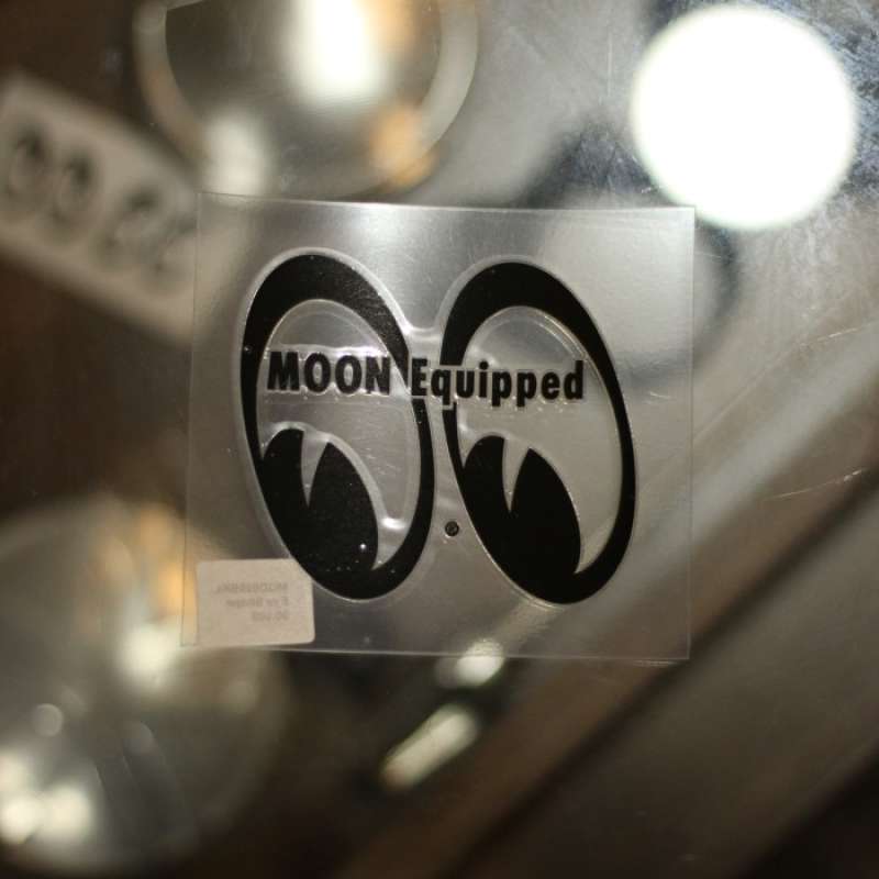 Promo MOON Equipped Eye Shape Die Cut Sticker Black Diskon 23% di ...