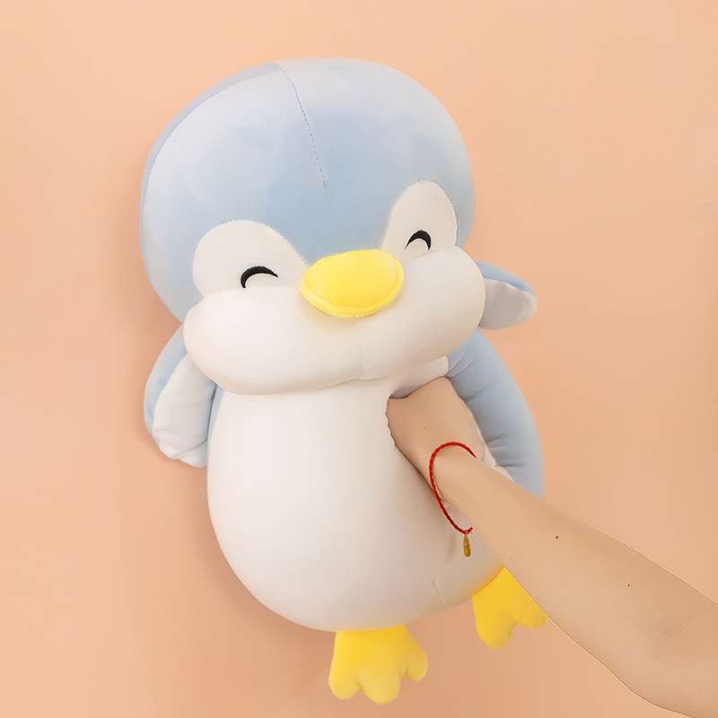 Jual Boneka Penguin Biru Abu Abu Super Lembut Plush Lucu, Warna Biru di ...