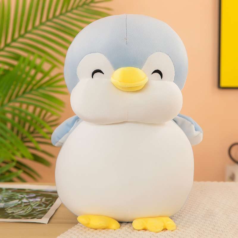 Jual Boneka Penguin Biru Abu Abu Super Lembut Plush Lucu, Warna Biru di ...