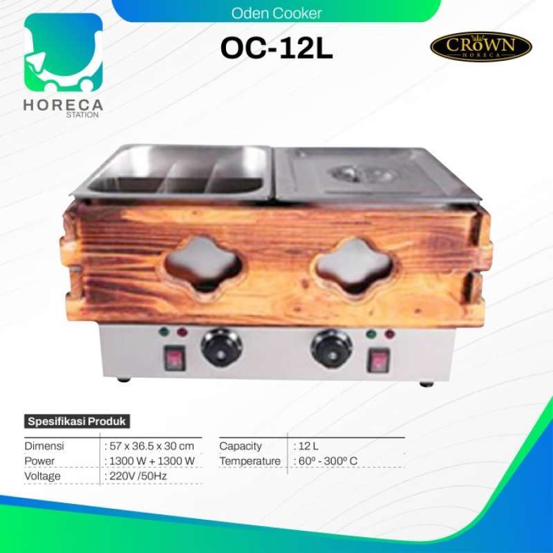 Promo Crown Electric Kanto Oden Cooker Oc-12l / Oc 12l / Oc12l Diskon ...