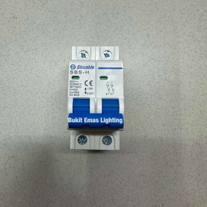Promo MCB DC 2 Pole 63A 500V Type SBS-H Slocable Diskon 23% di Seller Rhmd - Cengkareng Barat ...