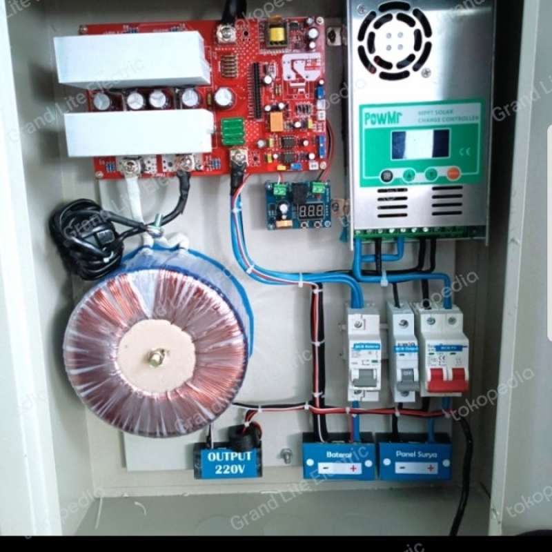 Promo Box Panel PLTS Off Grid 1300W Cocok Untuk Rumah 1300VA MPPT 60A ...