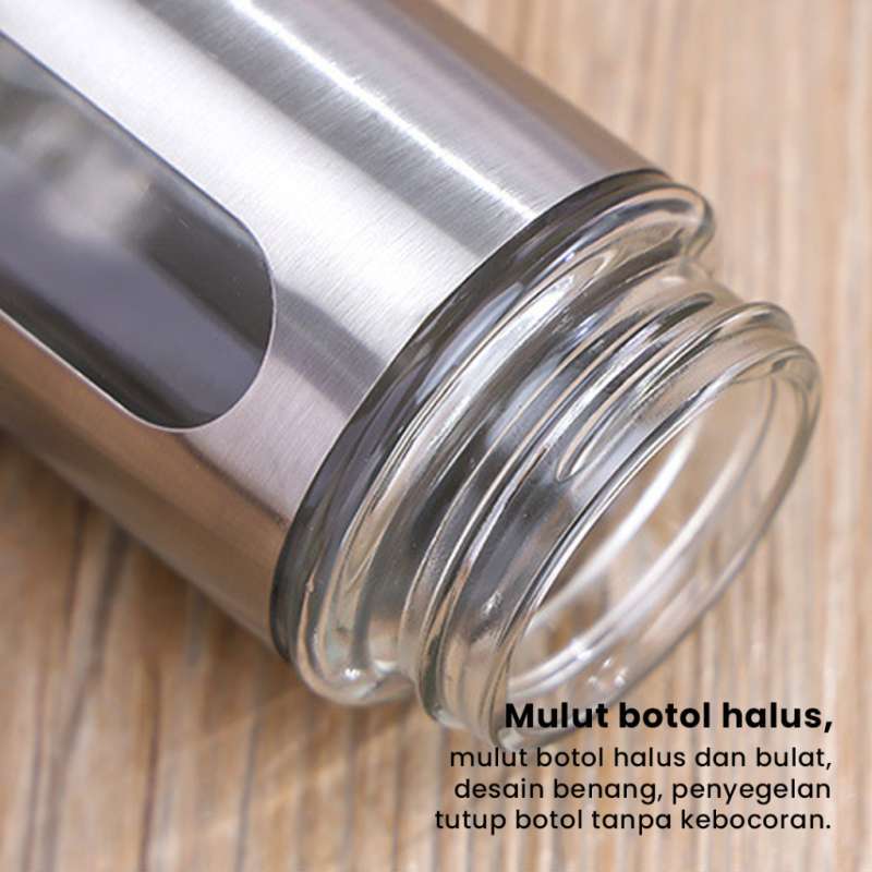 Promo Wadah bumbu Spice Jar botol Kaca Lada jinten Garam Cabe bubuk ...