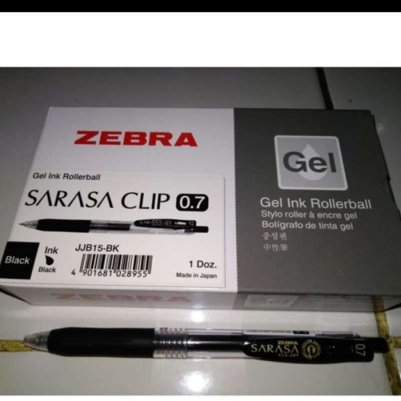 Jual pulpen pen zebra sarasa clip gel 0,7 mm di Seller okebeli mart - Wijaya Kusuma, Kota ...