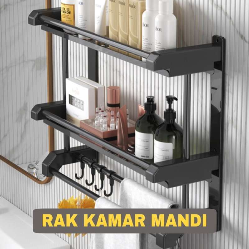 Jual Mainland Rak Kamar Mandi Stainless Steel Tempat Alat Mandi Hrd111 ...