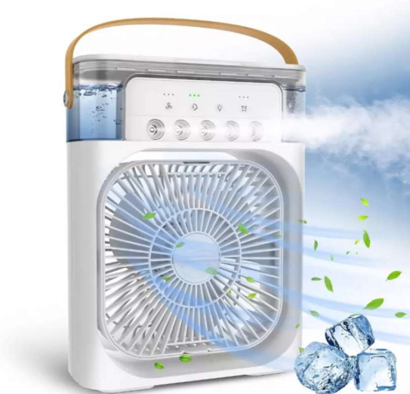 Jual ac mini portable kipas v3 air cooler fan 7 colors led - 600ml ...