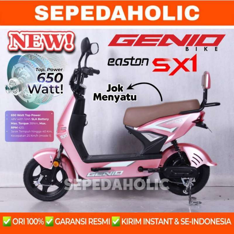 Promo Sepeda Listrik GENIO EASTON SX1 650 Watt 12 AH BY UNITED E BIKE ...