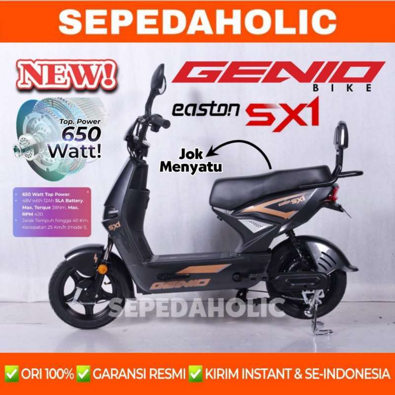 Promo Sepeda Listrik GENIO EASTON SX1 650 Watt 12 AH BY UNITED E BIKE ...