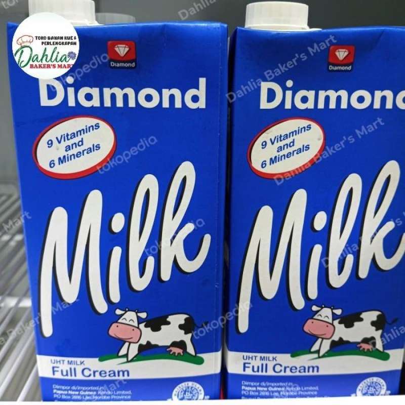 Promo Susu Diamond UHT Full Cream 1 Ltr Diskon 10% di Seller Dahlia ...