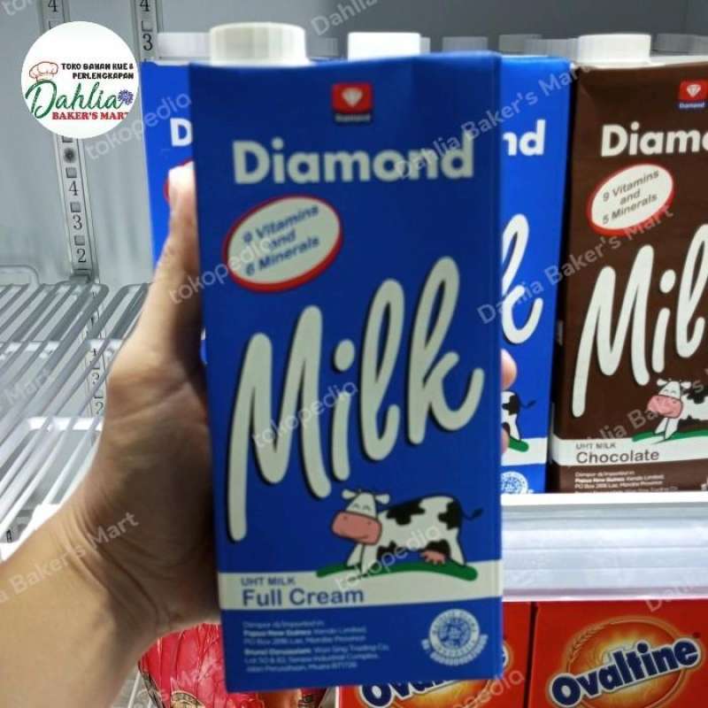 Promo Susu Diamond UHT Full Cream 1 Ltr Diskon 10% di Seller Dahlia ...