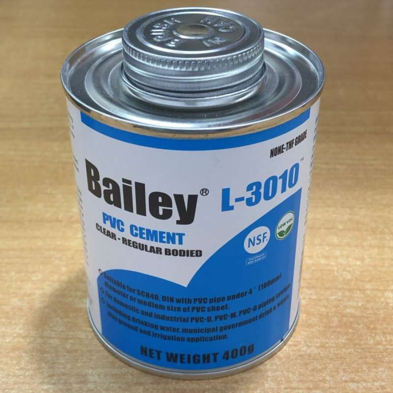 Promo Lem Pipa PVC - PVC Cement Bailey 400 Gram Diskon 23% di Seller ...