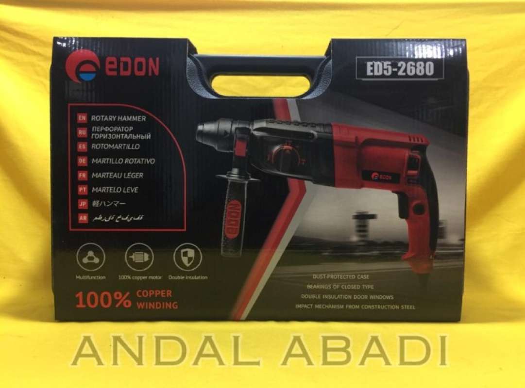 Promo Mesin bobok tembok beton EDON ED5-2680 Mesin bor hammer Rotary ...