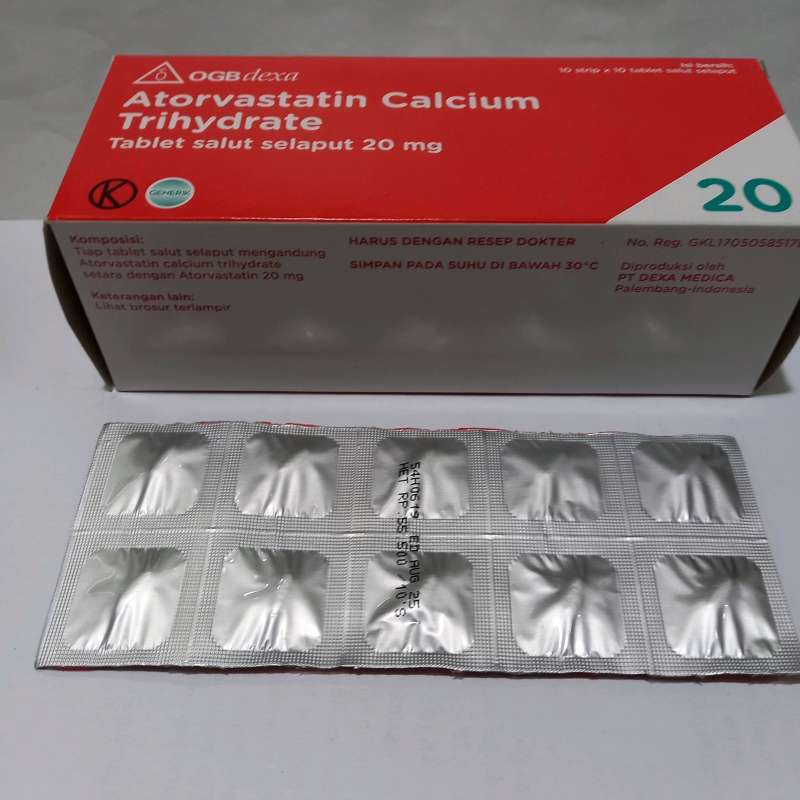 Jual Atorvastatin 20 Mg Ogb Dexa Isi 10 Strip/box Di Seller Apt Sehati ...