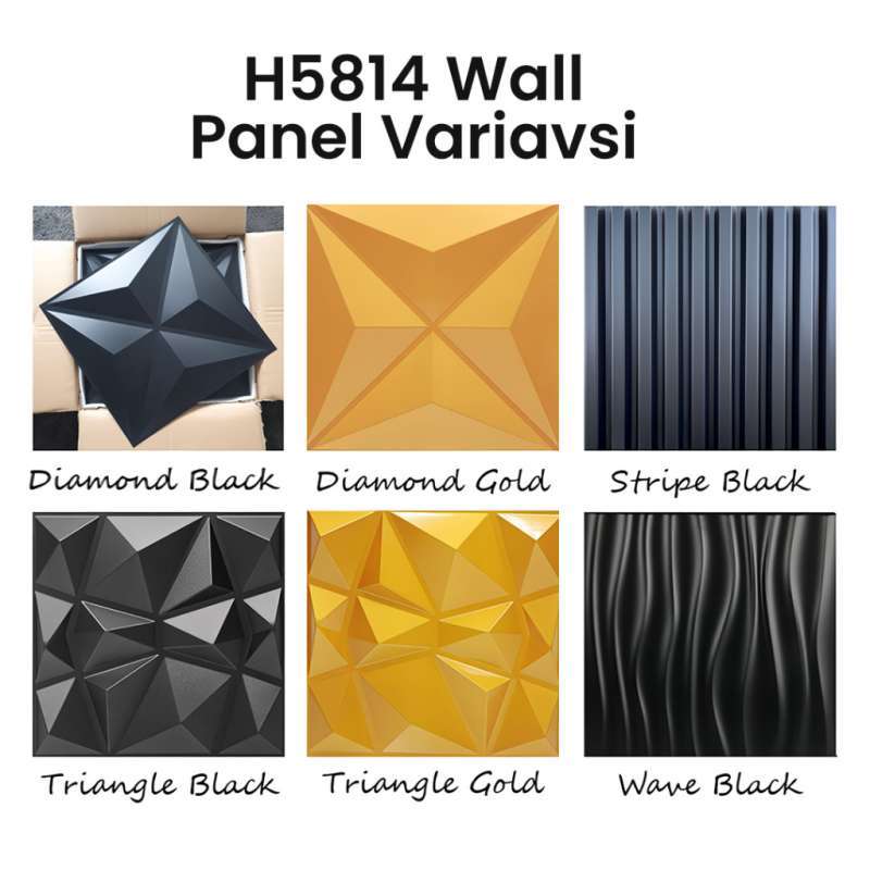Jual H5814 Wallpaper Dinding 3d Motif Timbul Modern / Wall Panel 3d ...