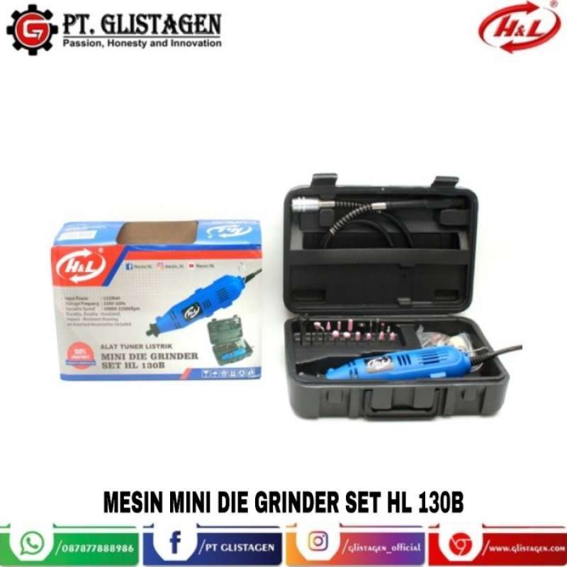 Promo Mesin Mini Die Grinder Set 40 Pcs Tuner Ser Gerinda Bor Mini HL ...