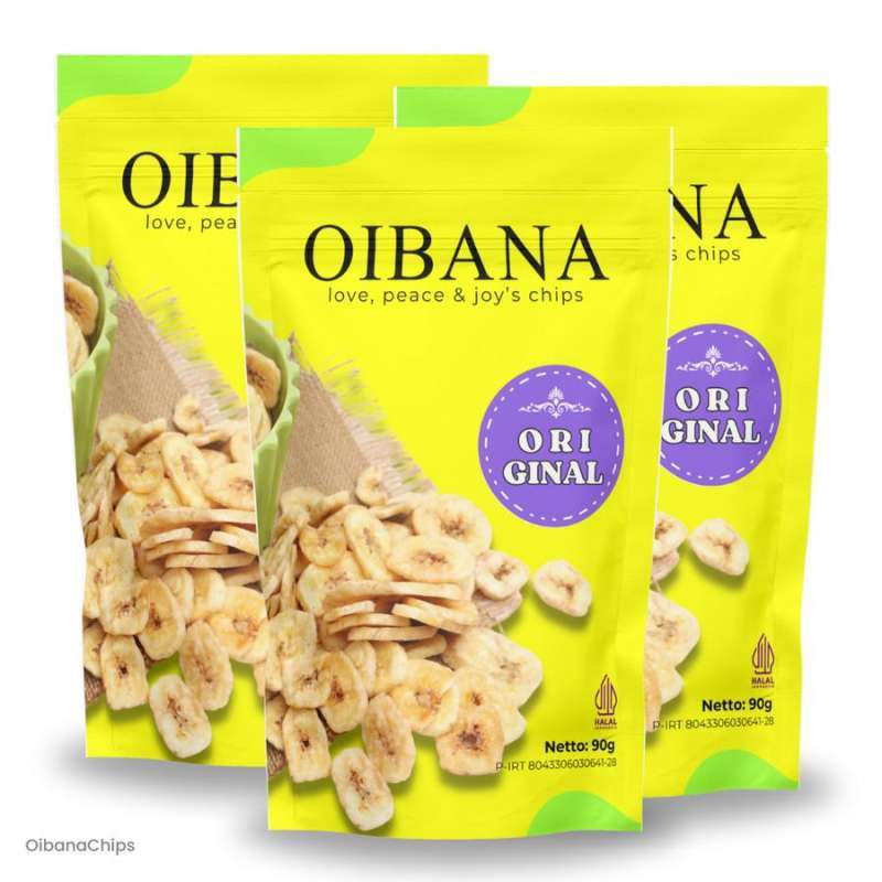 Jual Paket Keripik Pisang Oibana Rasa Original 3 Pcs di Seller Oibana ...