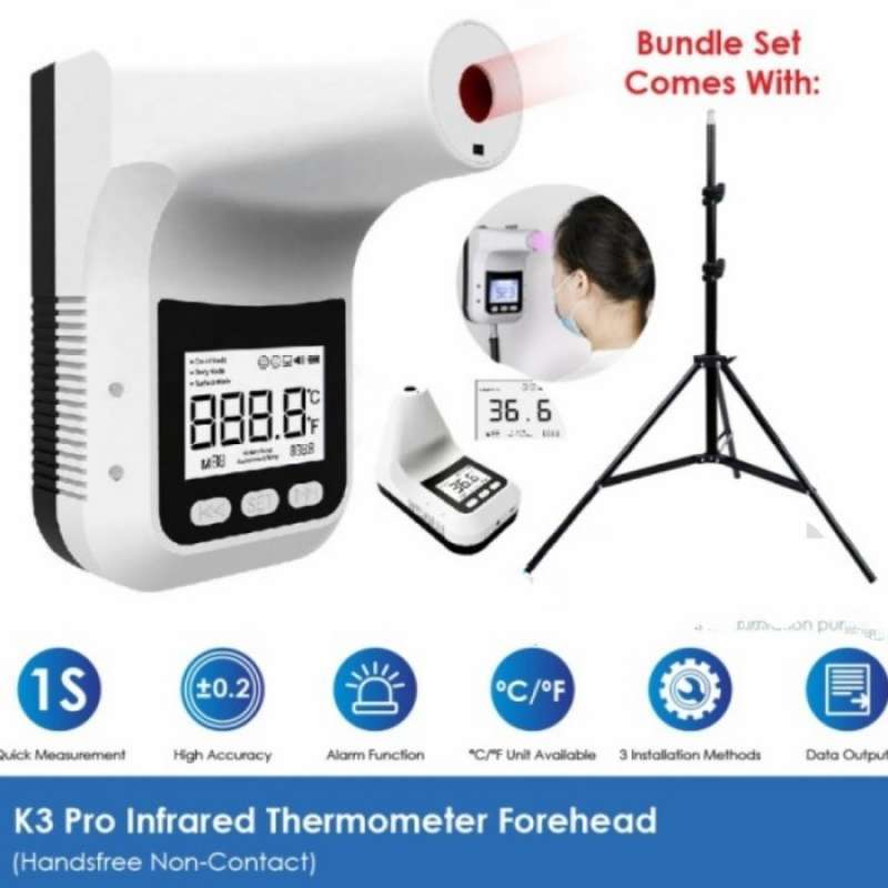Promo THERMOMETER INFRARED 2IN1 AUTOMATIC DISPENSER TERMOMETER OTOMATIS ...