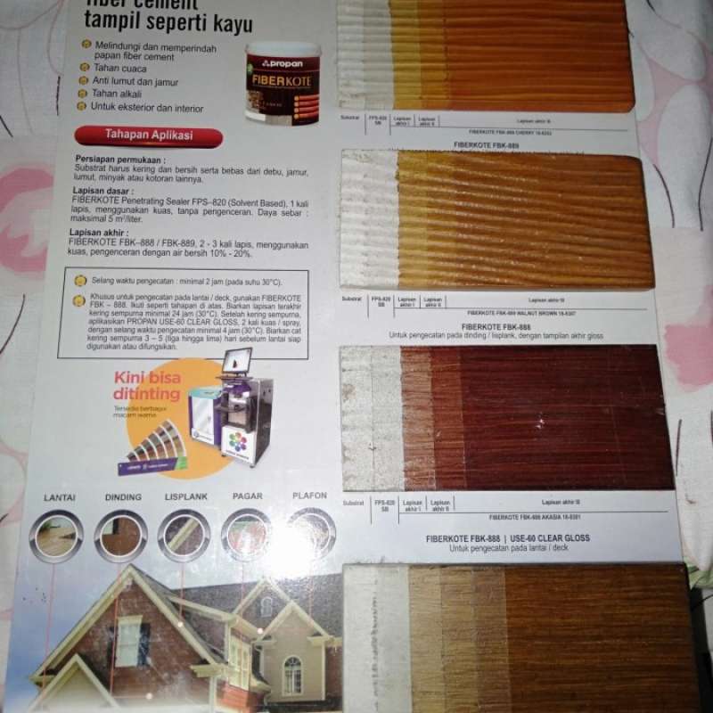 Promo Propan Fiberkote Waterbased/ Cat Grc 888 Akasia Gloss 1 Liter ...