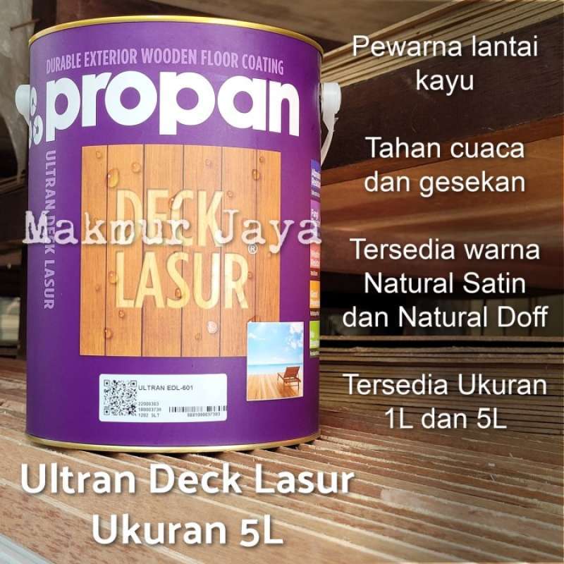 Promo Ultran Deck Lasur 5L Galon Edl-601 Propan Lantai Kayu Eksterior ...