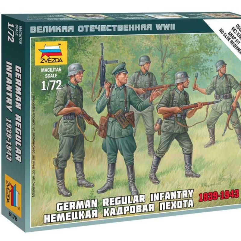 Jual Figure German Regular Infantry 1939-1943 Skala 1:72 Zvezda Di ...