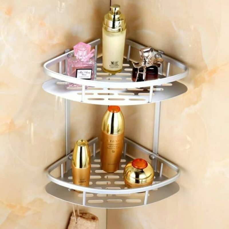 Jual Rak Sabun Shampoo.Rak Kamar Mandi. Rak Sudut Alumunium.Bahan Tebal ...