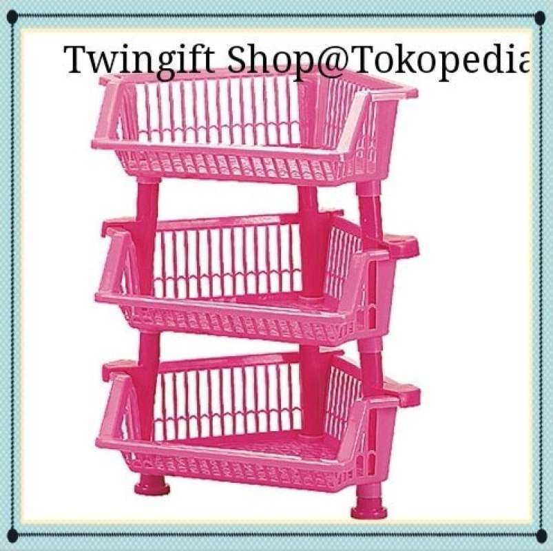 Jual Rak sudut plastik Lion Star, susun 3.(KHUSUS GOJEK). di Seller ...