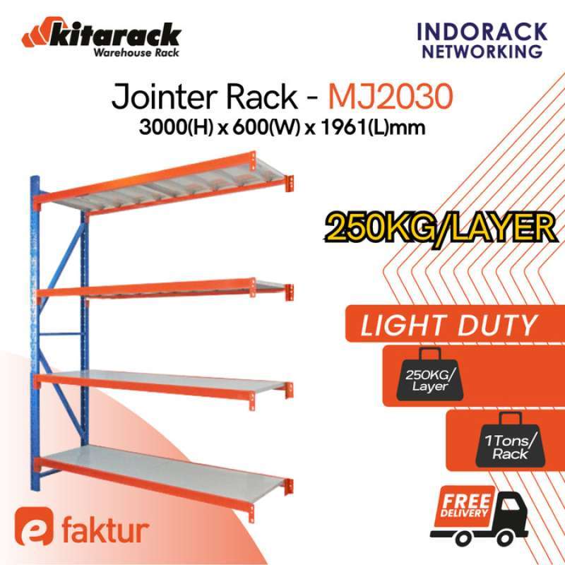 Promo New Kitarack Light Duty Jointer Rack Rak Gudang 3000 X 600 X ...