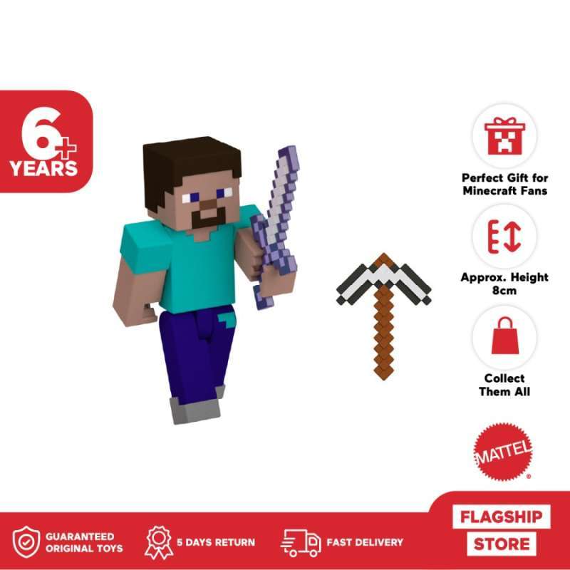 Jual Minecraft Core Figure Steve - Mainan Action Figure di Seller ...