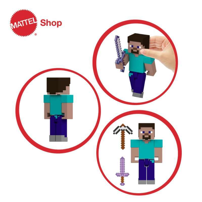 Jual Minecraft Core Figure Steve - Mainan Action Figure di Seller ...