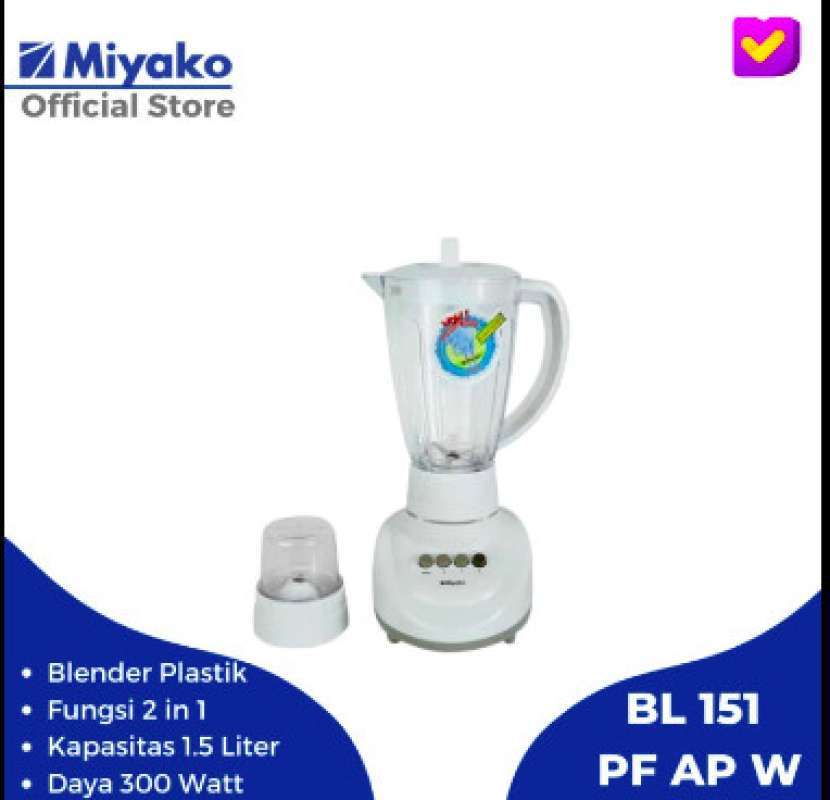 Promo New [ Miyako ] Blender Plastik Miyako 151 Pf - 2 In 1 - Kapasitas ...